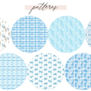 Seamless Baby Boy Patterns, Light Blue Baby Boy Seamless Patterns for ...