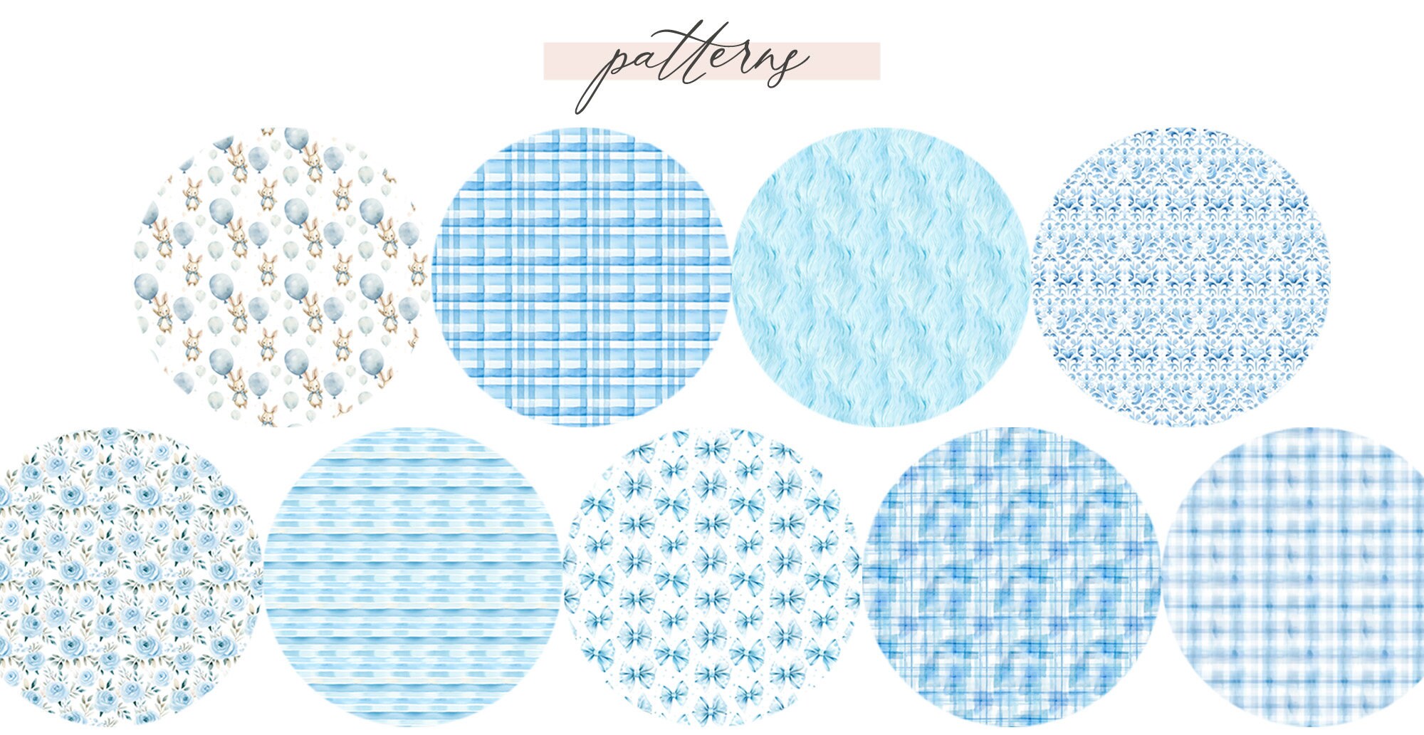 Seamless Baby Boy Patterns, Light Blue Baby Boy Seamless Patterns for ...