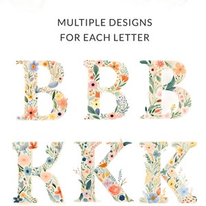 Floral Lettering Clipart PNG Images, Alphabet Lettering Clipart Images ...
