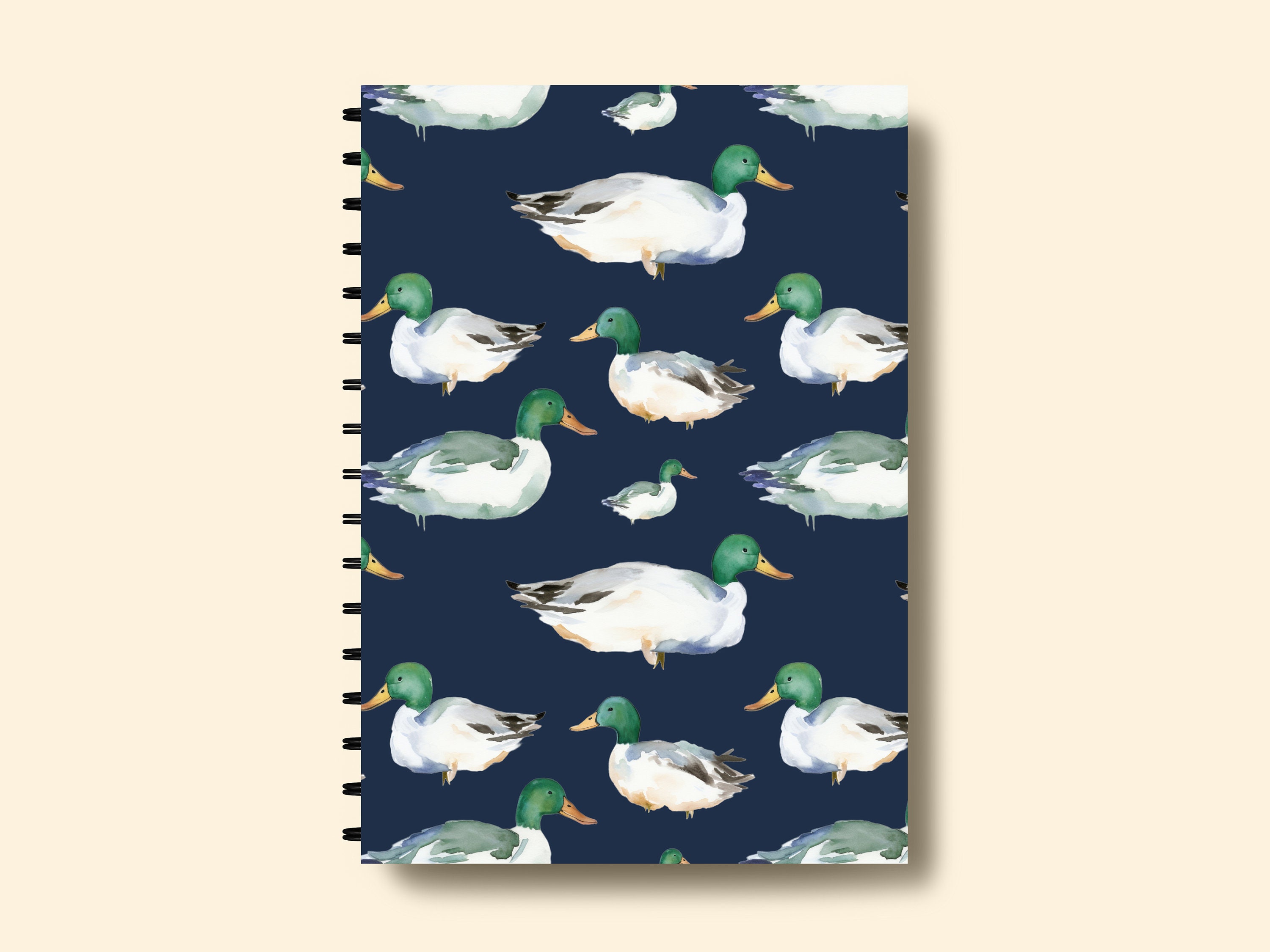 Seamless Mallard Duck Pattern Seamless Background Ducks, Navy ...