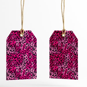 Hot Pink Cheetah Print Seamless Pattern, Neon Pink Animal Print ...