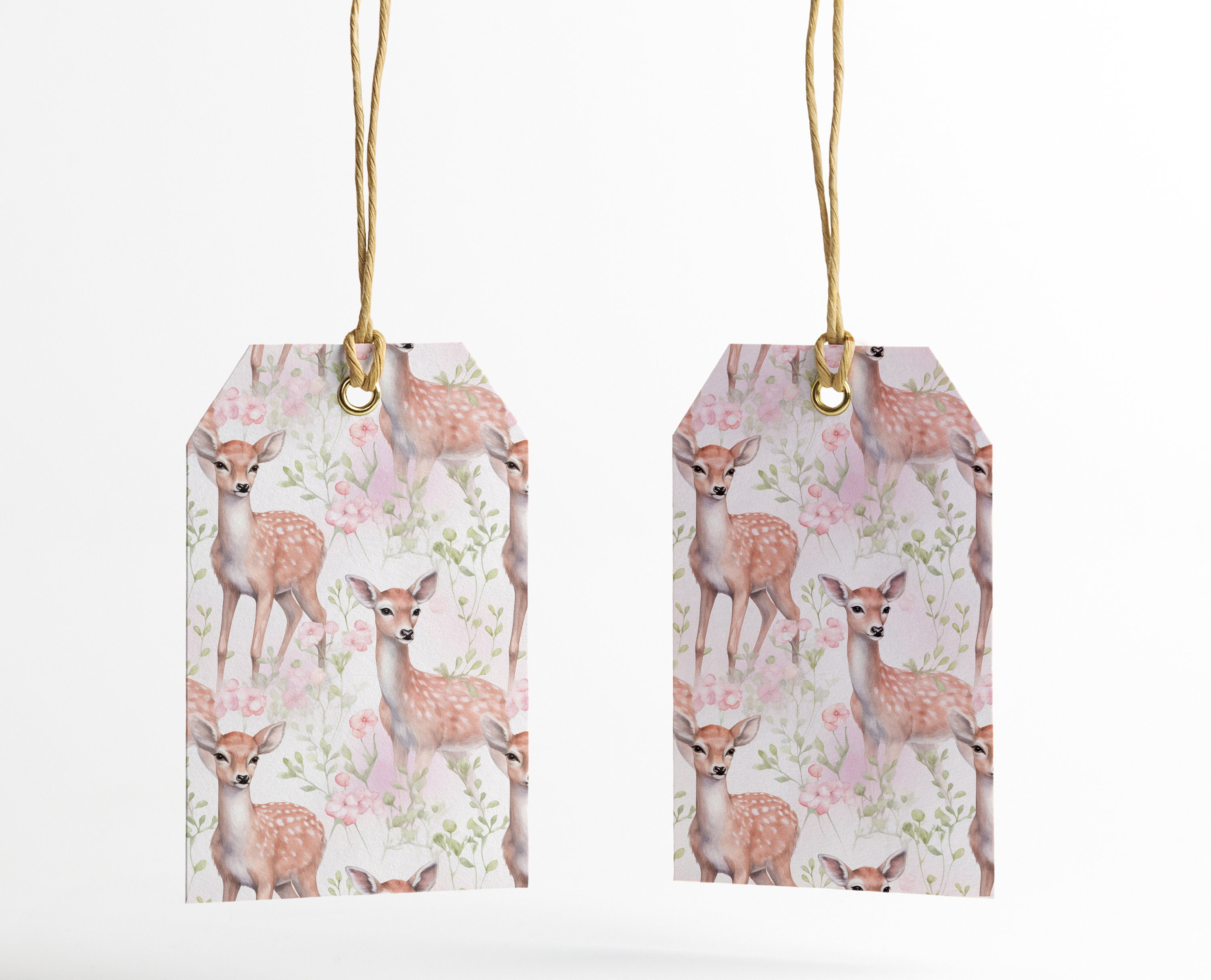 Cottagecore Deer Background Watercolor Deer Seamless Pattern ...