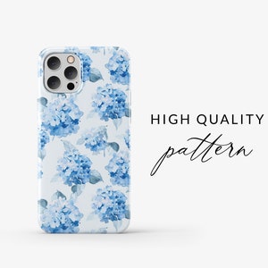 Light Blue Hydrangea Pattern, Seamless Light Blue Watercolor Hydrangeas ...