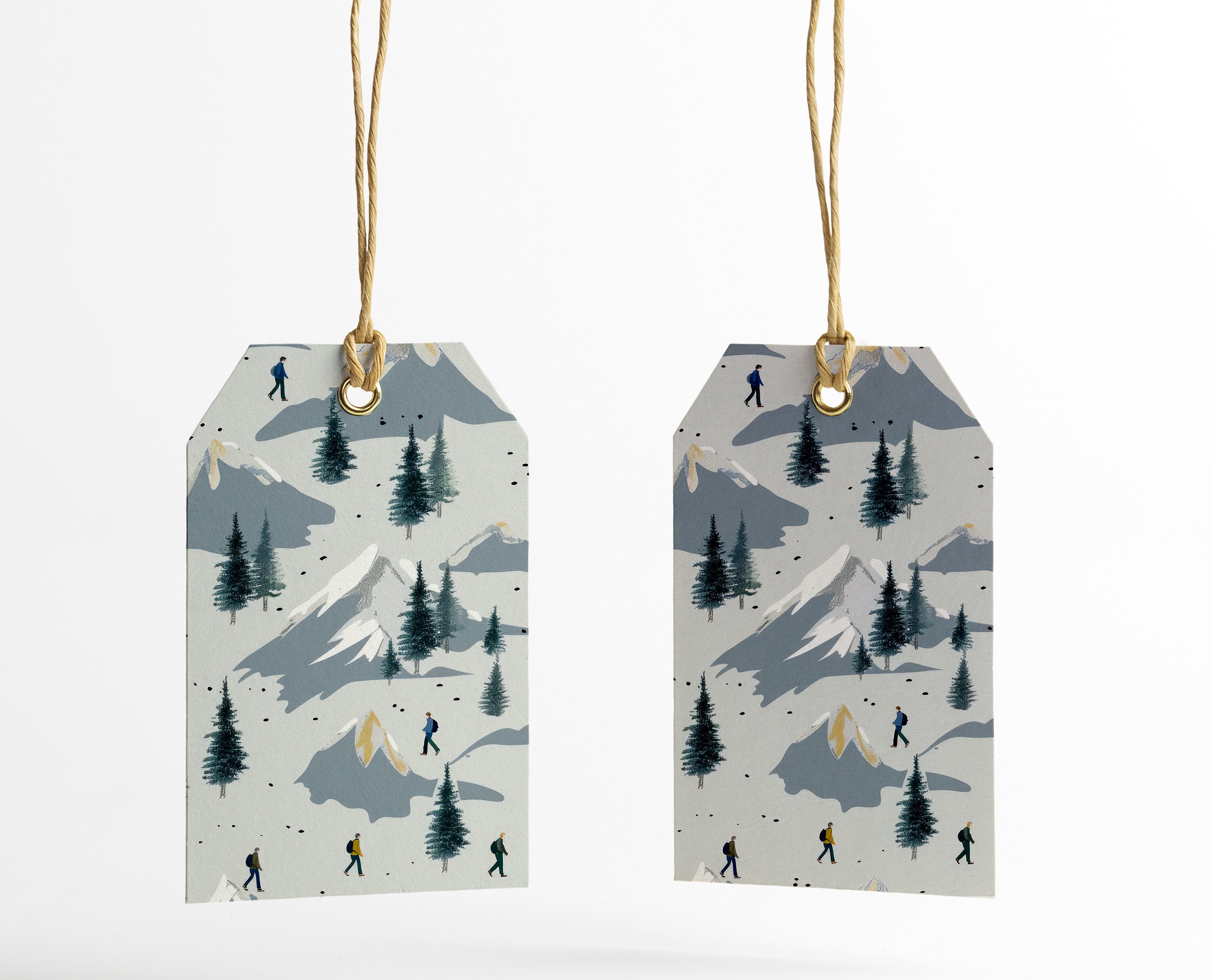 Seamless Hiking Background Pattern Pine Trees Seamless Outdoors Pattern ...