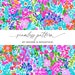 Bright Blue Floral Background, Repeating Preppy Flowers Pattern, Summer ...