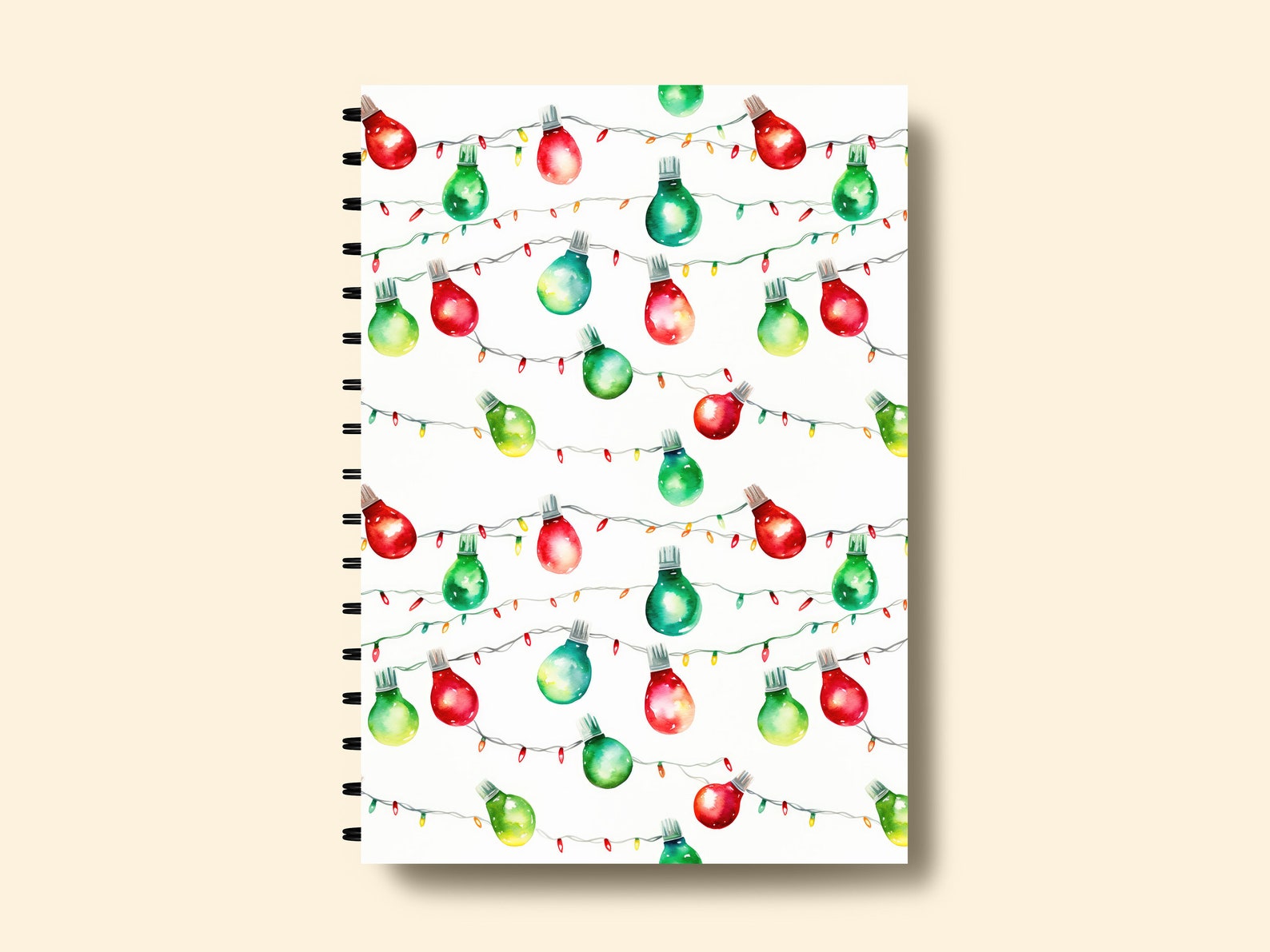 Seamless Christmas Lights Pattern, Seamless String of Christmas Lights ...