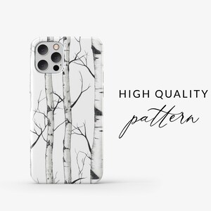 Birch Tree Seamless Pattern White Trees Aspen Tree Pattern Background ...