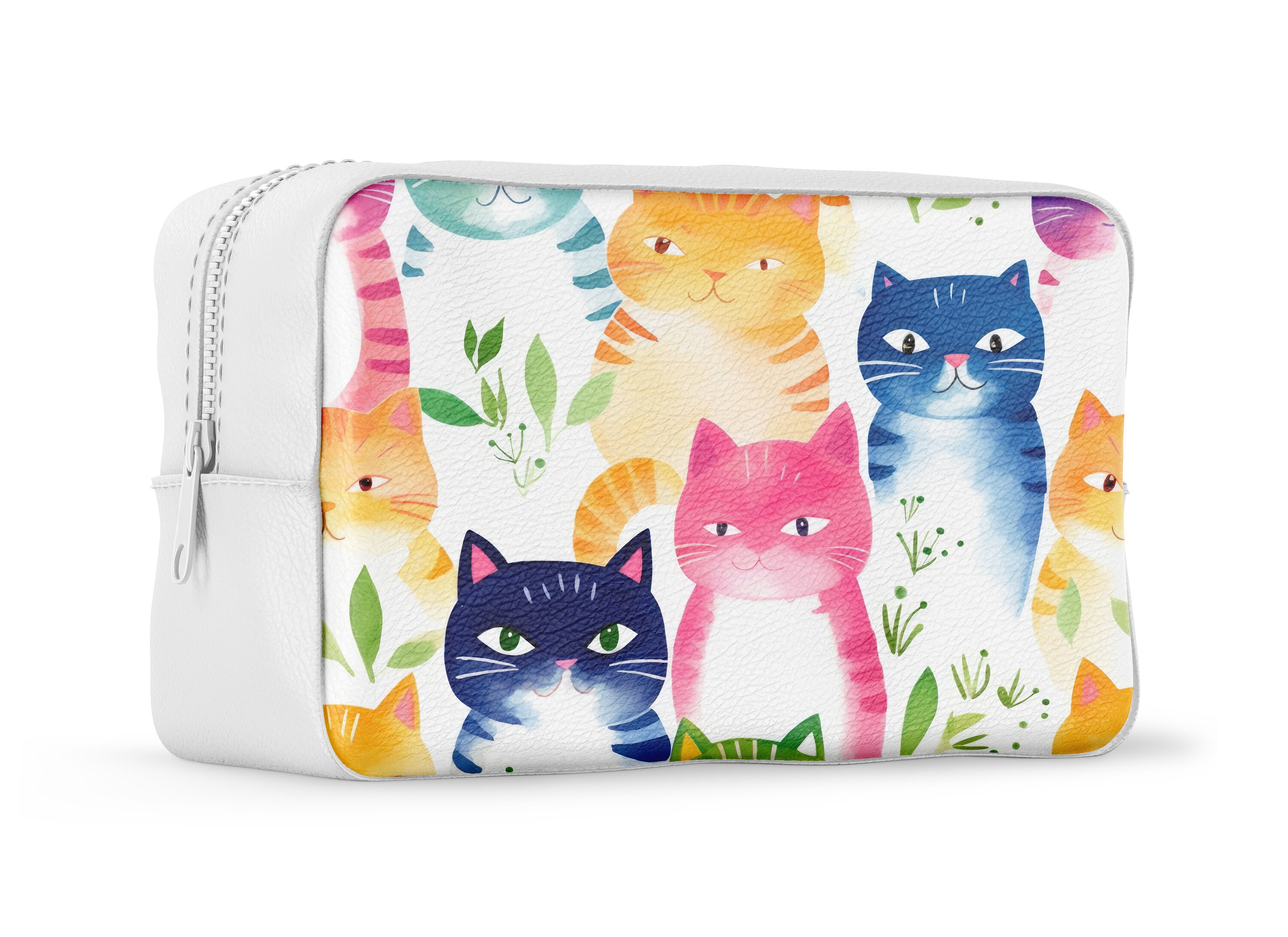 Kitty Background, Seamless Kitten Background File, Neon Cats Pattern ...