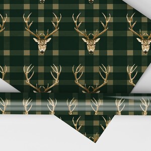 Deer Antlers Background Pattern, Seamless Deer Hunting Pattern for ...
