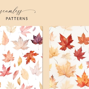 Watercolor Fall Leaves PNG Clipart, Watercolor Fall Leaves Clipart ...