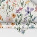 Spring Dainty Flower Stems, Painted Seamless Blooms Pattern With ...