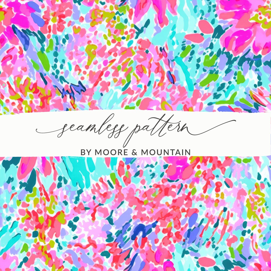 Seamless Preppy Abstract Painterly Pattern, Painterly Digital ...