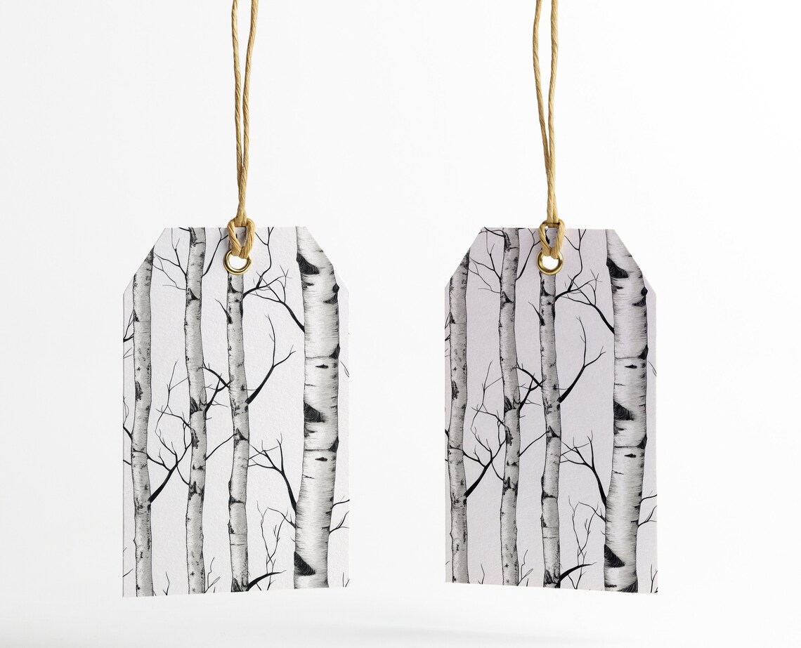 Birch Tree Seamless Pattern White Trees Aspen Tree Pattern Background ...