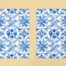 Blue Italian Seamless Tile Background Talavera Tile Repeating Pattern ...