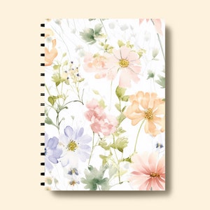 Pastel Spring Flowers Background Pattern, Seamless Spring Floral ...