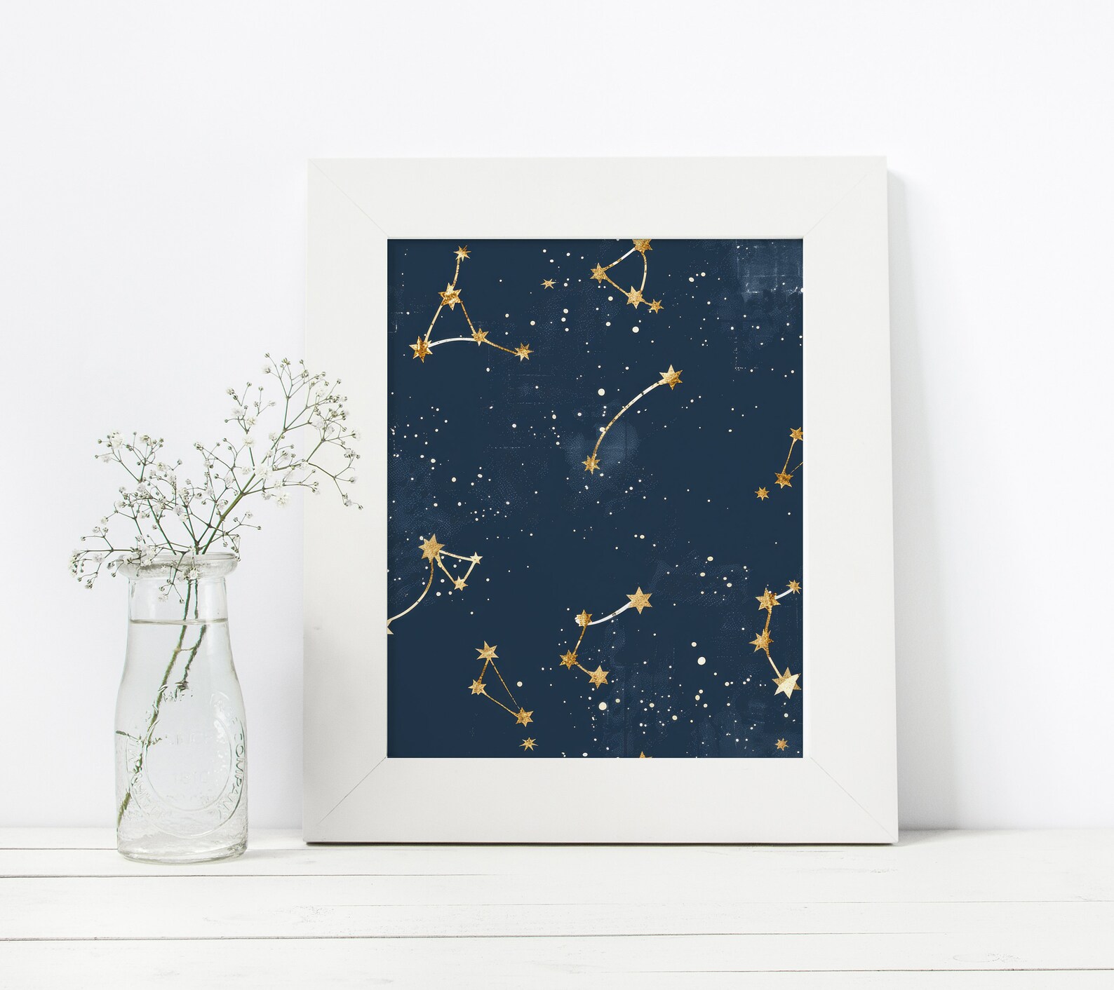 Constellation Seamless Background Pattern Starry Night Sky Seamless ...