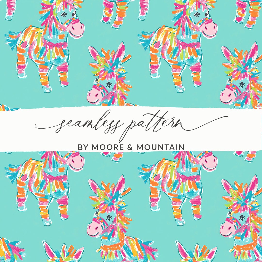 Birthday Background Seamless Pinata Pattern Celebration Background ...