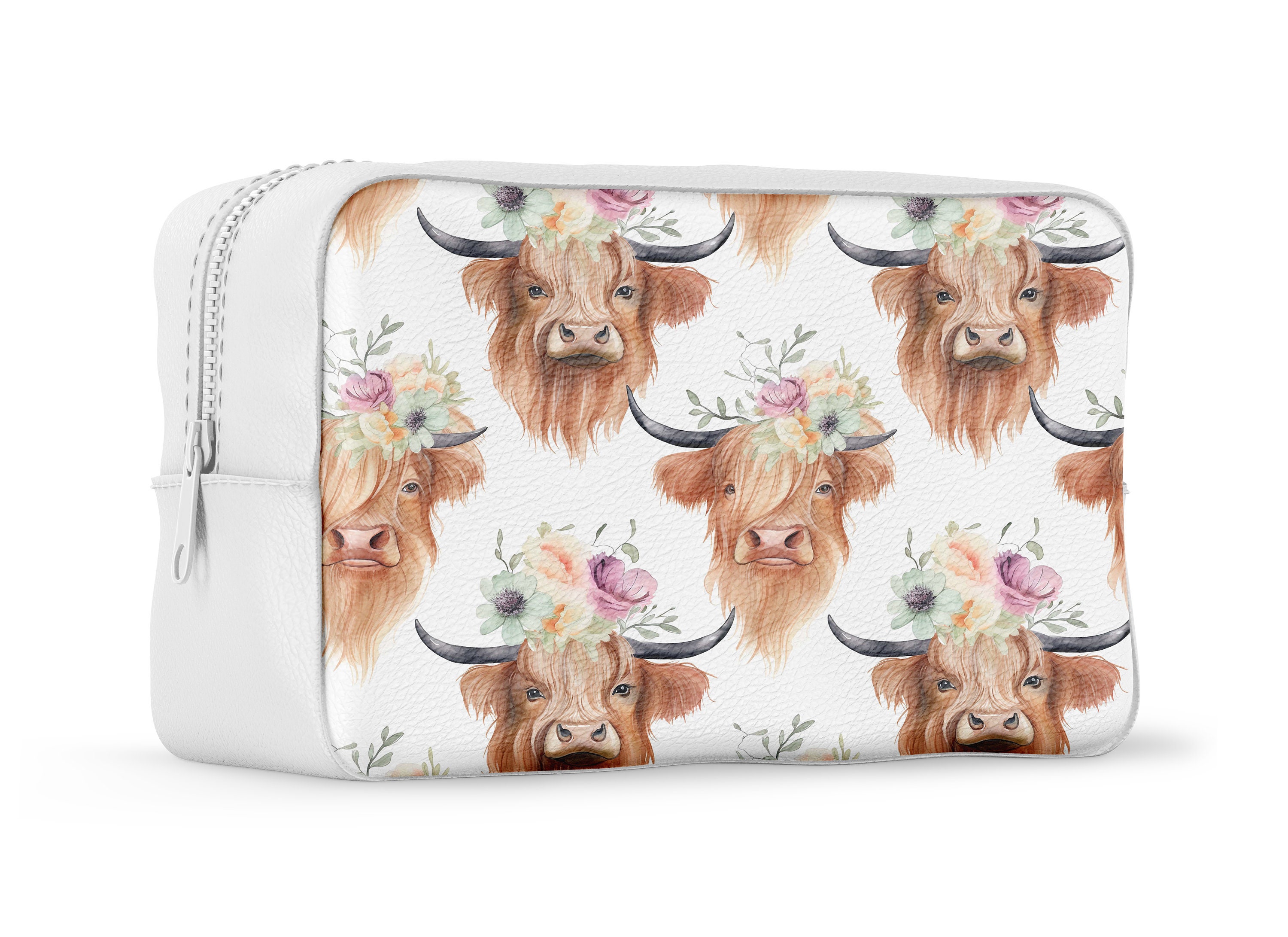 Seamless Highland Cow File Boho Highland Cow Digital Paper - Etsy