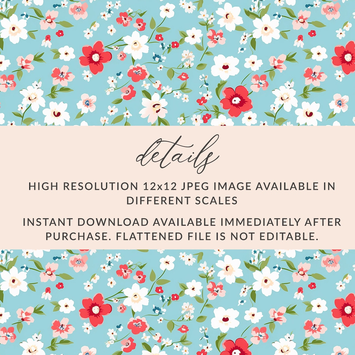 Ditsy Floral Background, Cute Ditsy Floral Background Pattern, Ditsy ...