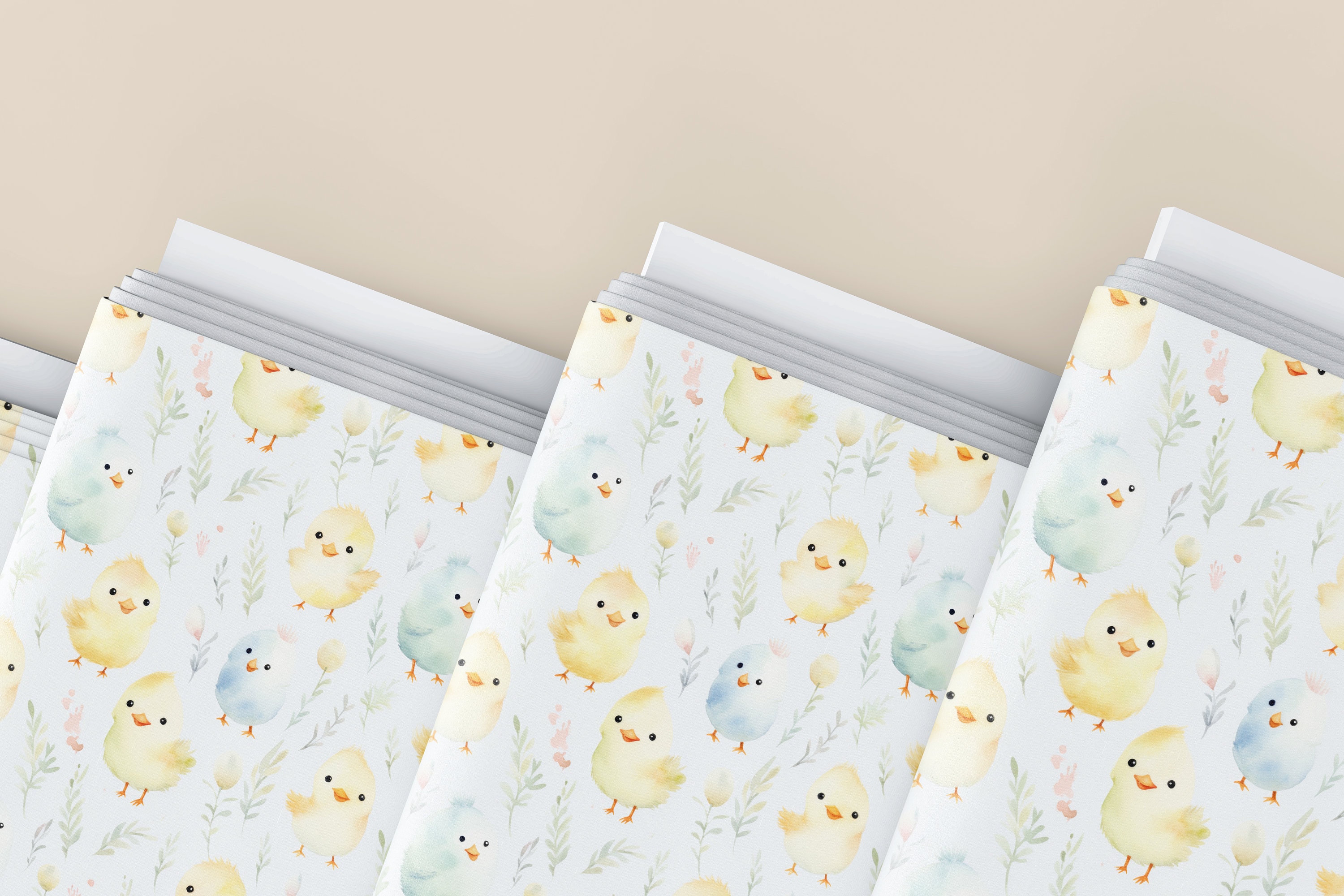 Seamless Baby Chicks Background Pattern, Seamless Easter Chicks Pattern ...