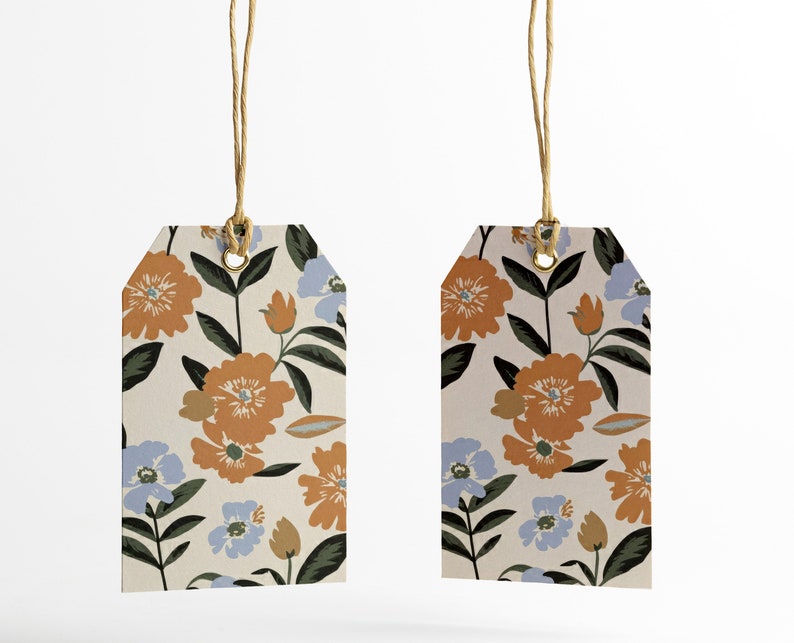 Modern Vintage Flora Pattern Seamless Neutral Modern Flowers Background ...