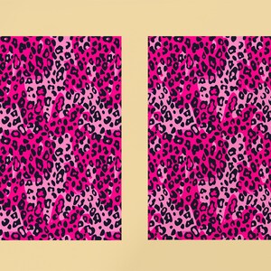Hot Pink Cheetah Print Seamless Pattern, Neon Pink Animal Print ...