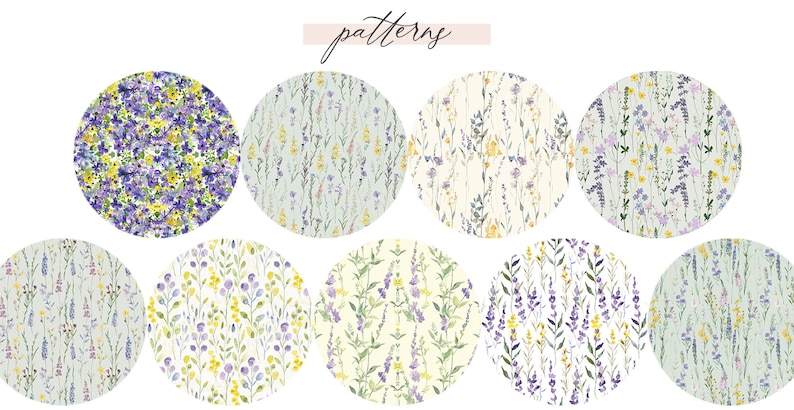 35 Seamless Lavender Background Seamless Lavender Sprig Patterns ...