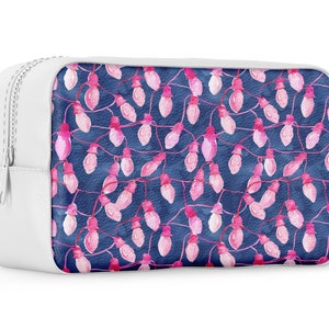 Christmas Lights Seamless String Lights Background Pattern, Pink ...