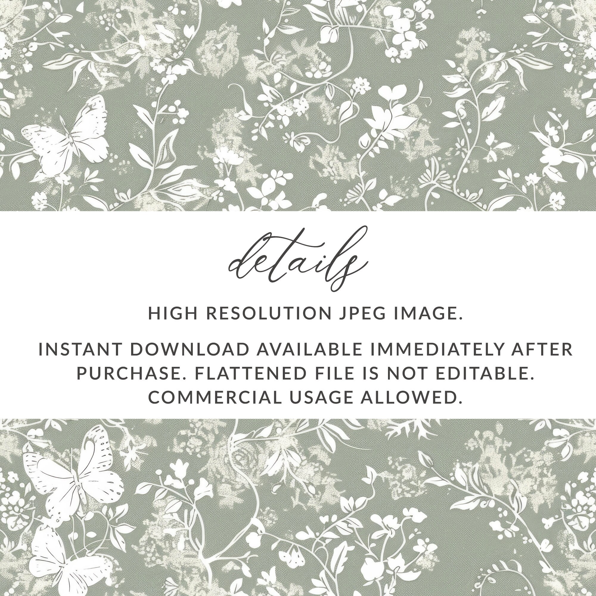 Delicate Flower Vine Seamless Pattern, Spring Toile Background, Dainty ...