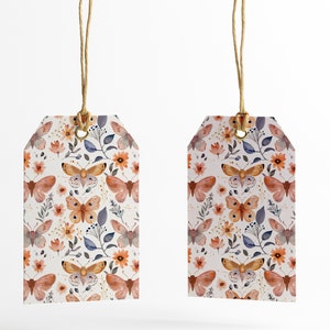 Boho Moths Seamless Pattern, Neutral Moths Pattern Digital File Moths ...