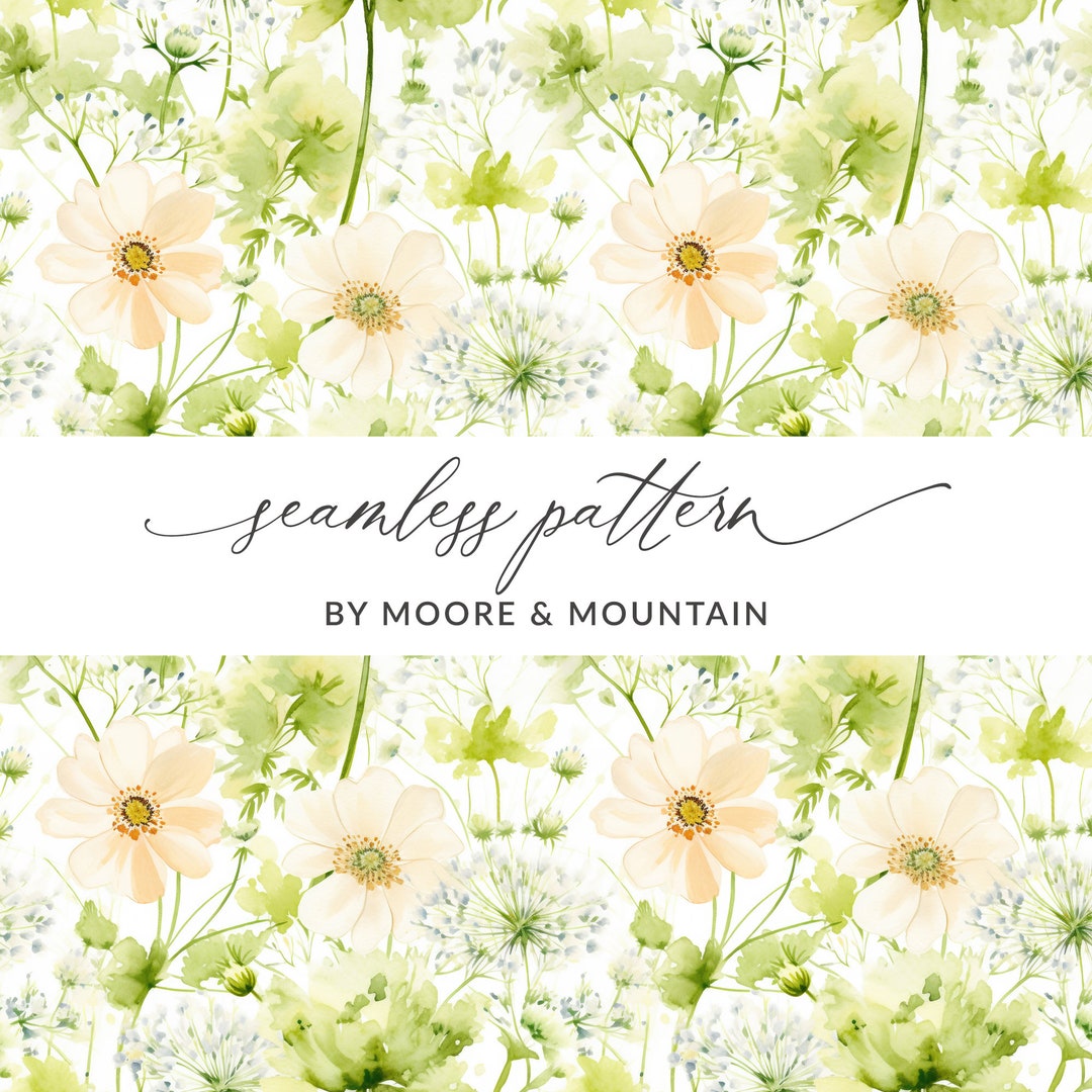 Blush Floral Seamless Pattern, Pastel Flowers Seamless Background ...