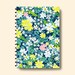 Navy and Yellow Floral Background Pattern, Repeating Flowers Background ...