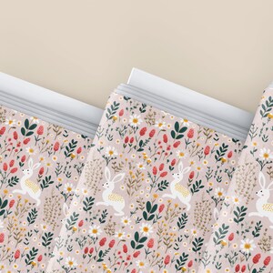 Modern Spring Bunny Pattern Seamless Bunnies Background Pattern, Cute ...