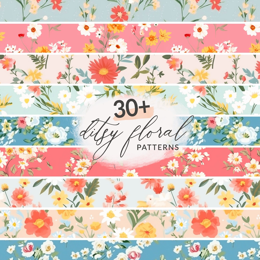 Ditsy Floral Wallpaper, Ditsy Floral Pattern Clipart, Ditsy Floral ...