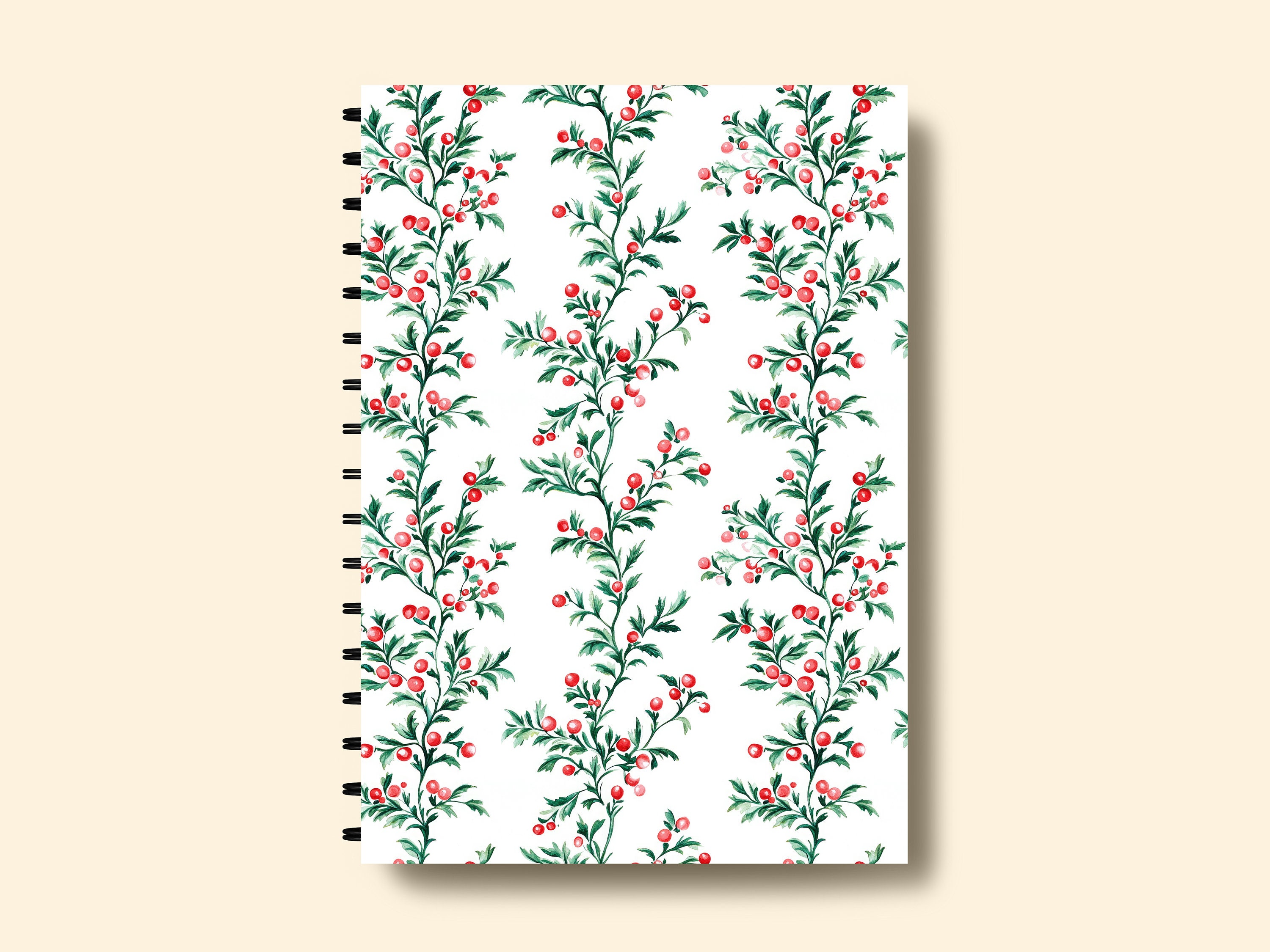 Victorian Christmas Pattern Seamless Holly Bear Vines Vintage Christmas ...