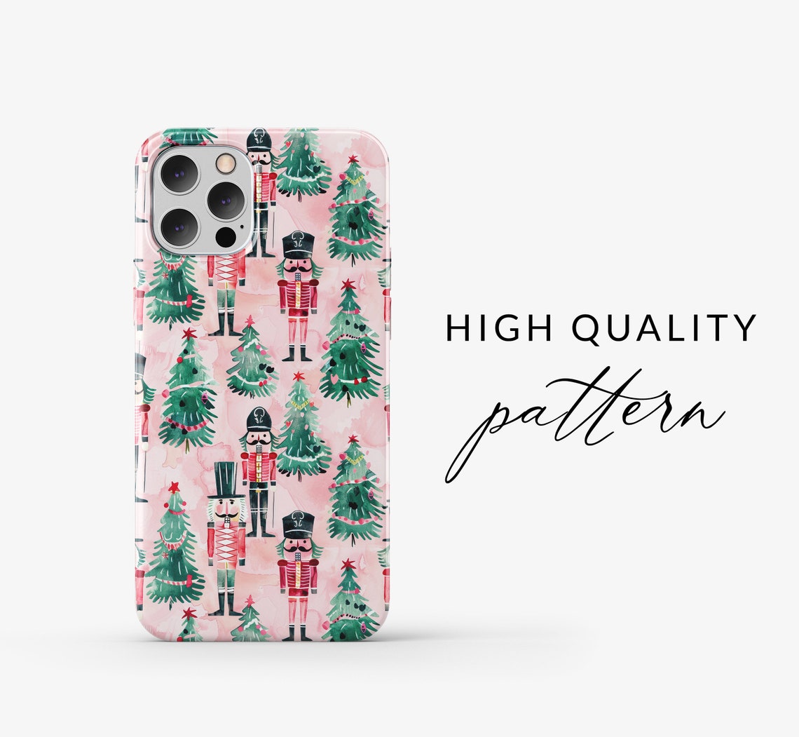 Watercolor Nutcracker Seamless Background Pattern Painted Christmas ...