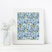 Light Blue Floral Blooms Pattern, Seamless Bloom Background Pattern ...