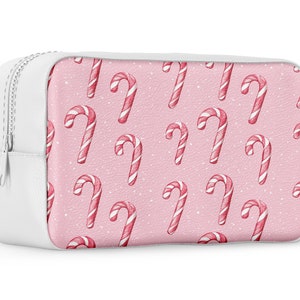 Pink Candy Canes Seamless Background Pattern Pink Christmas Pattern PNG ...