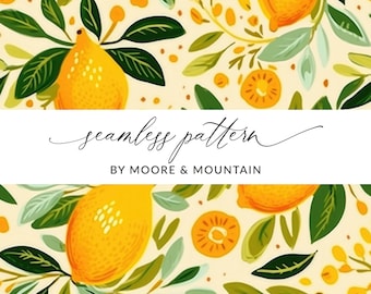 Digital Paper Lemons SEAMLESS - Etsy