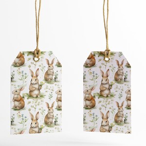 Cottagecore Bunny Background, Seamless Cottagecore Rabbit Pattern ...