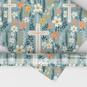 Christian Cross Background Pattern, Pastel Easter Cross Pattern, Cute ...