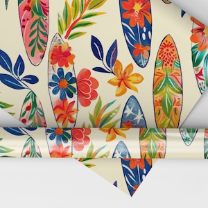 Seamless Surfboard Pattern, Hawaiian Surfboard Seamless Pattern ...