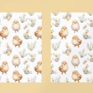 Rustic Easter Digital Paper Pack, Boho Easter Seamless Pattern Set ...