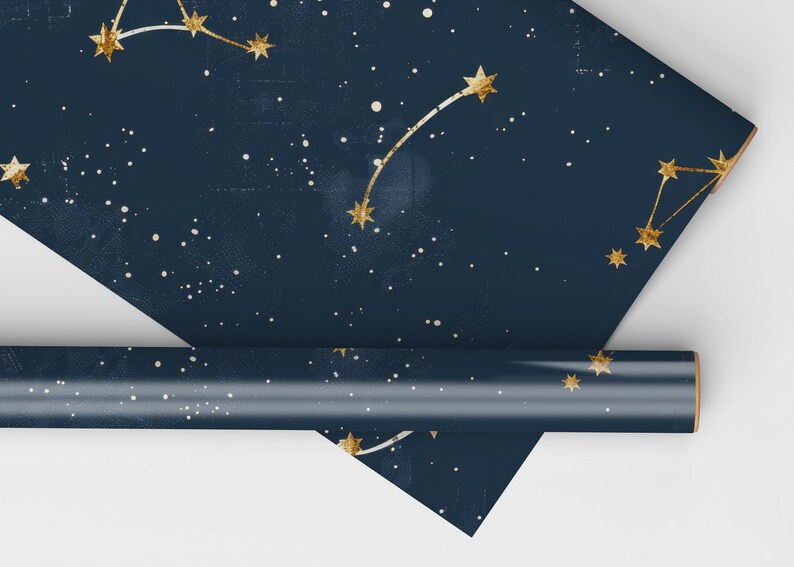 Constellation Seamless Background Pattern Starry Night Sky Seamless ...