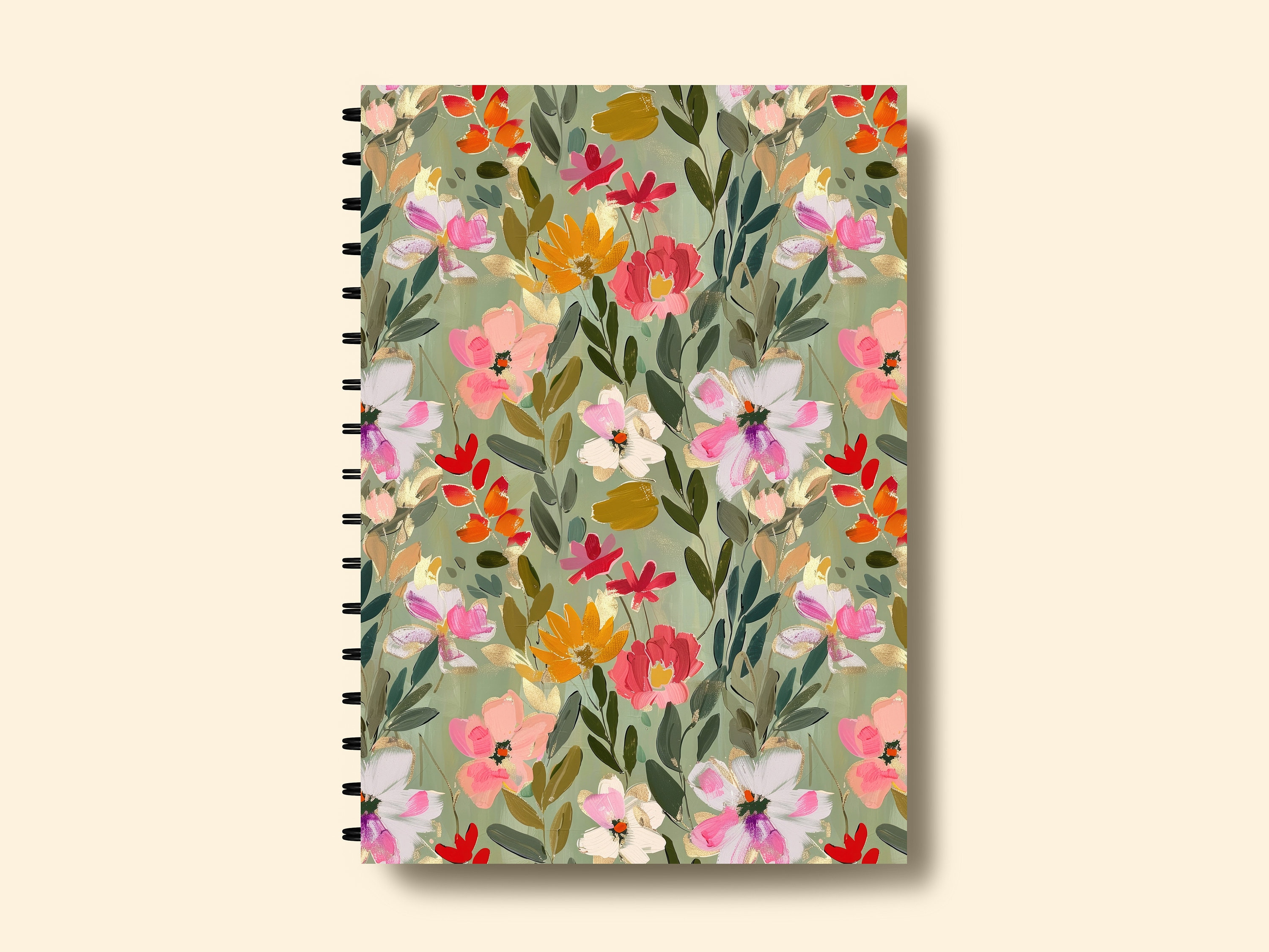 Sage Green Floral Pattern Acrylic Floral Abstract Seamless Pattern ...