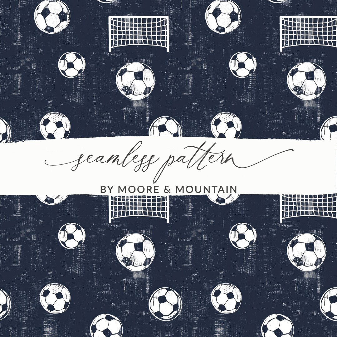 Seamless Soccer Pattern, Soccer Background Pattern, Repeating Soccer ...