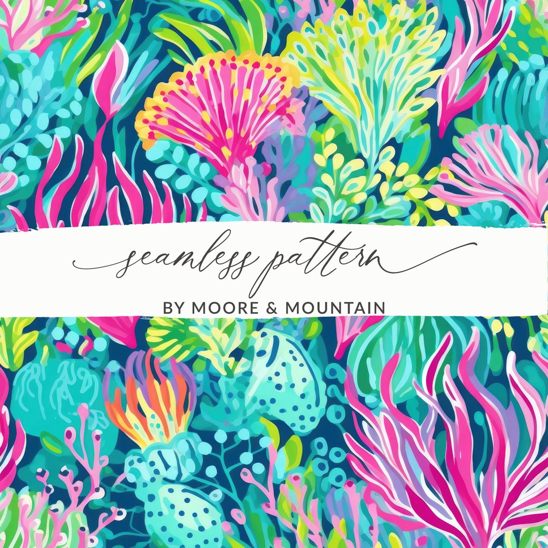 Sea Life Pattern, Ocean Underwater Background, Sea Anemone Pattern ...