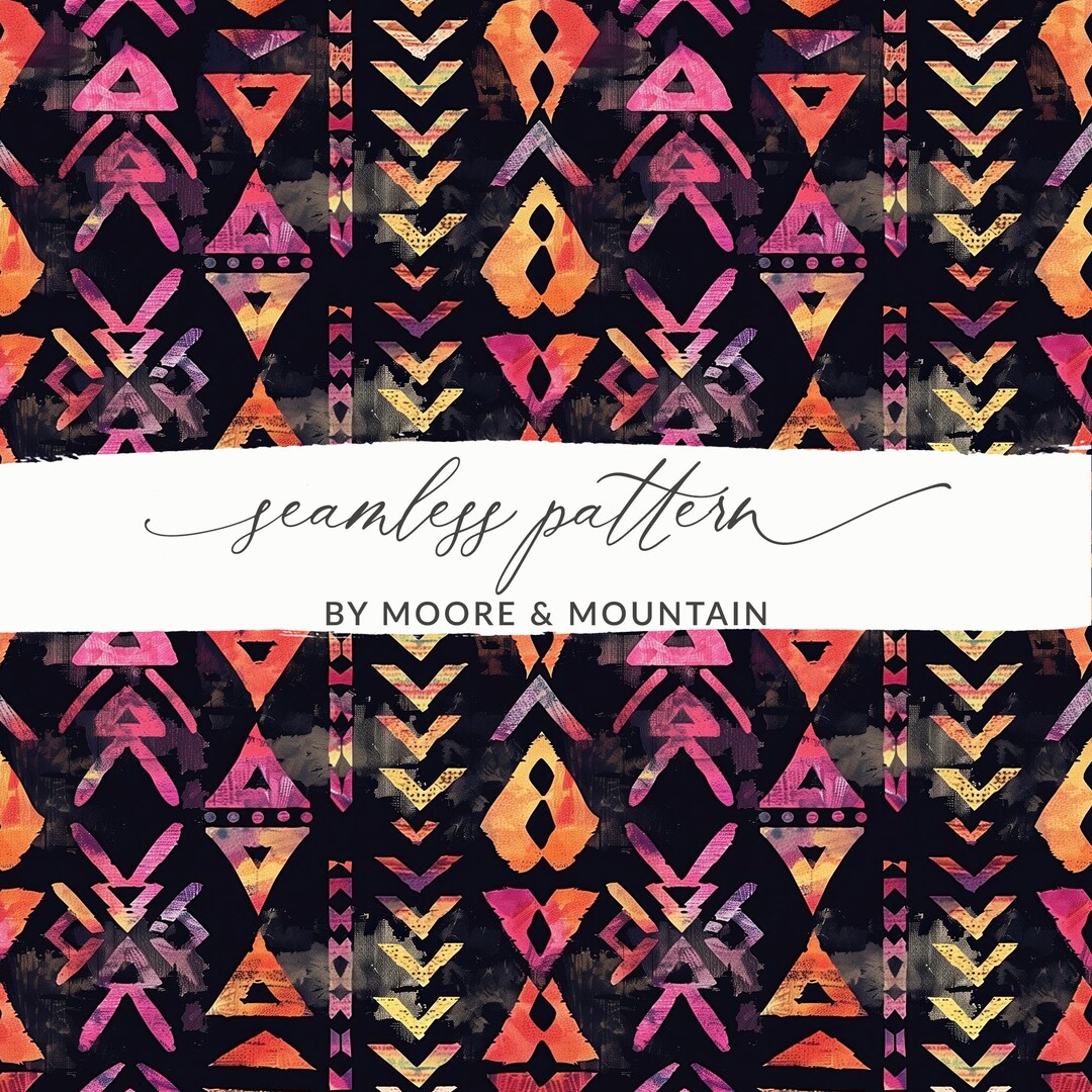 Aztec Seamless Pattern Tribal Background Native American Seamless Pattern for Commercial Use ...