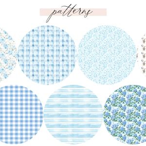 Seamless Baby Boy Patterns, Light Blue Baby Boy Seamless Patterns for ...