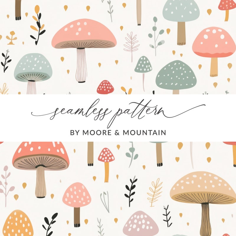 Mushroom Pattern - Etsy